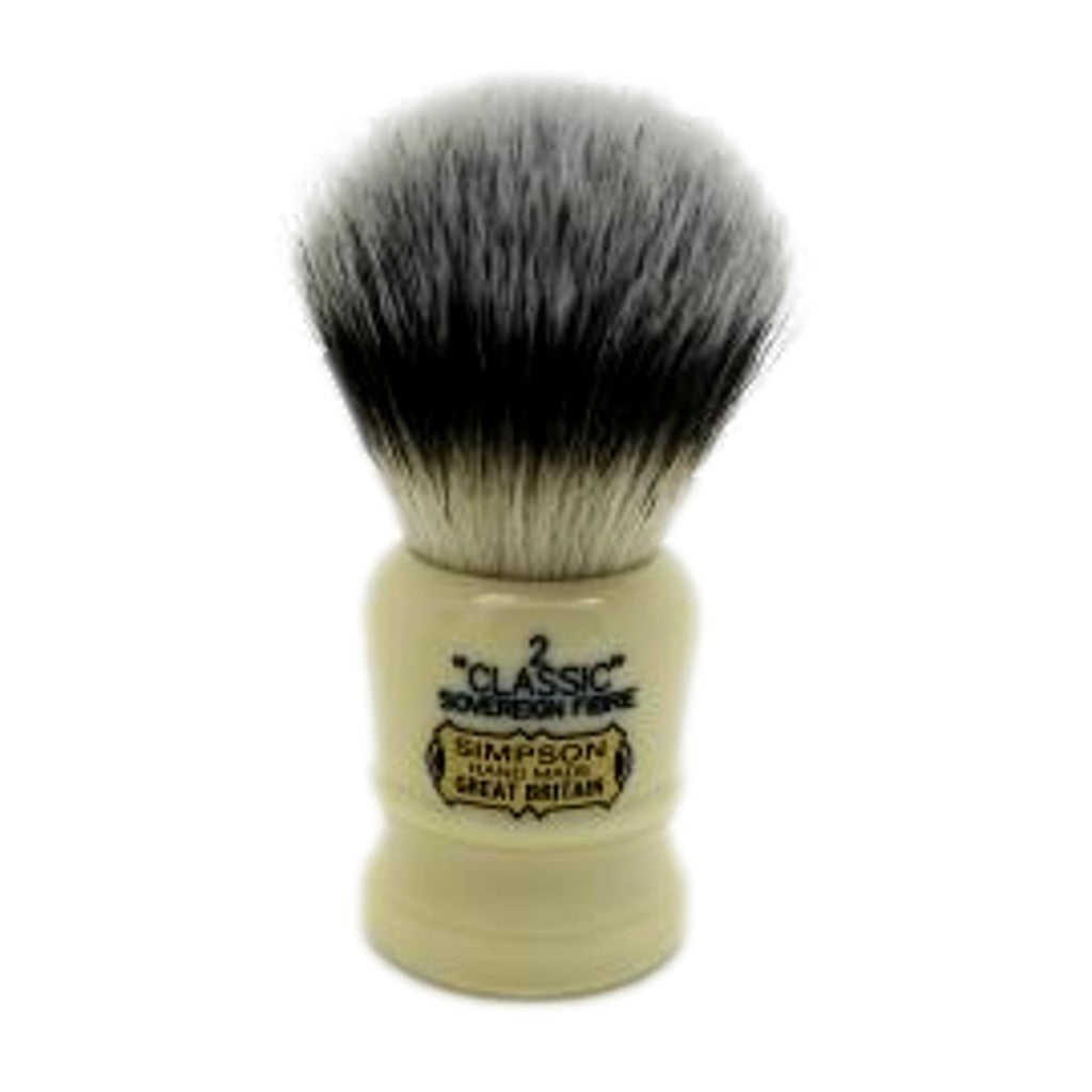 Simpsons 'The Classic' Sovereign Synthetic Shaving Brush – Cyril R. Salter