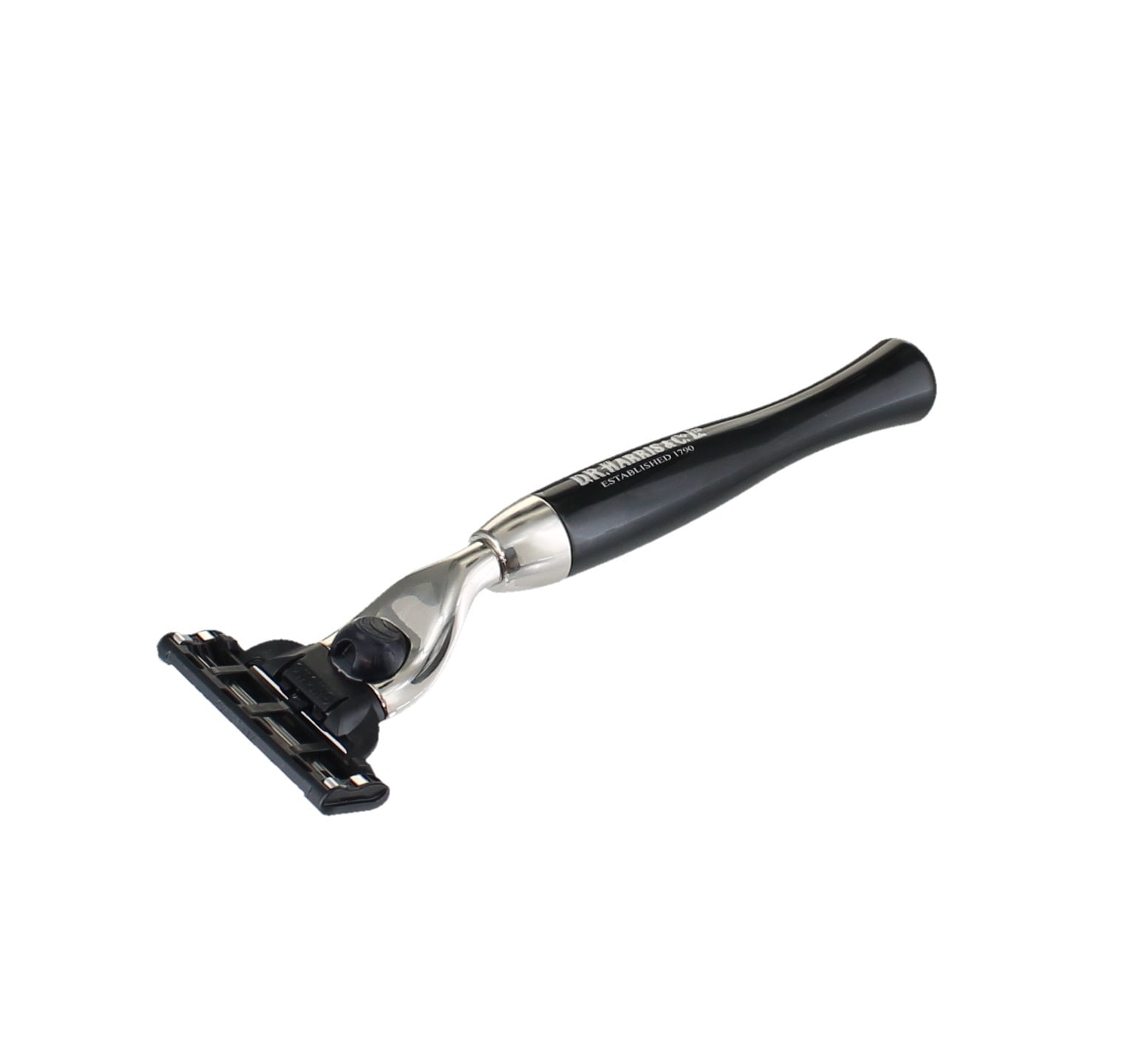 D.R. Harris Starter Razor - Mach 3 Ebony – Cyril R. Salter